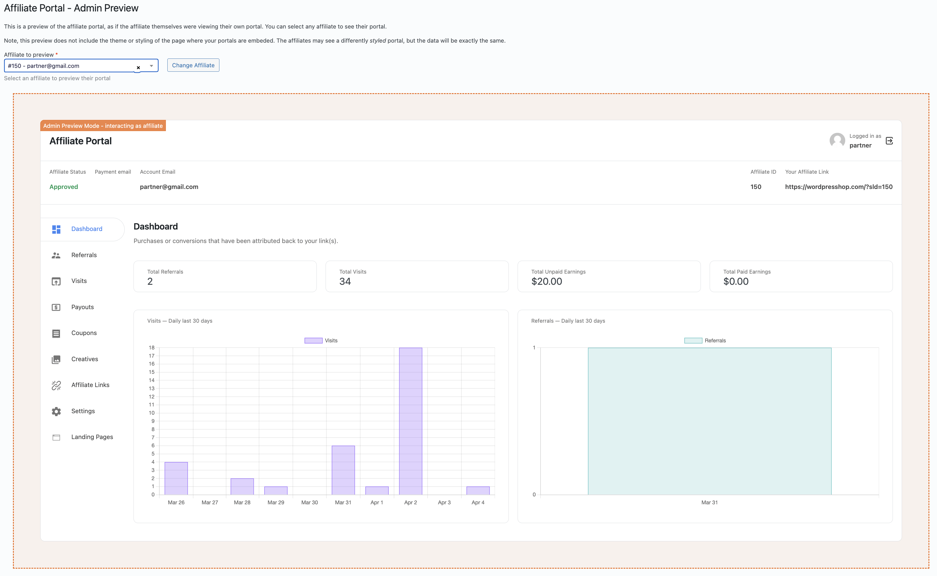 Affiliate Portal - Documentation | Solid Affiliate